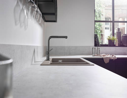 Hansgrohe Talis > M54 Kitchen Tap With Pull Out Spray (Chrome).